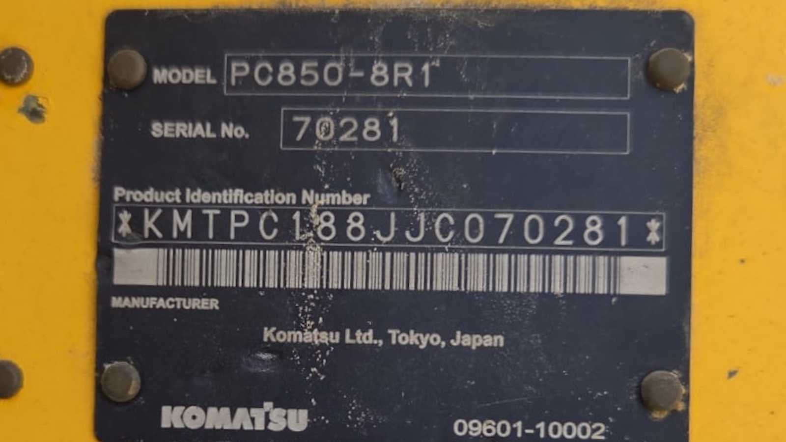 KOMATSU PC850-8R1 | OmecoHub