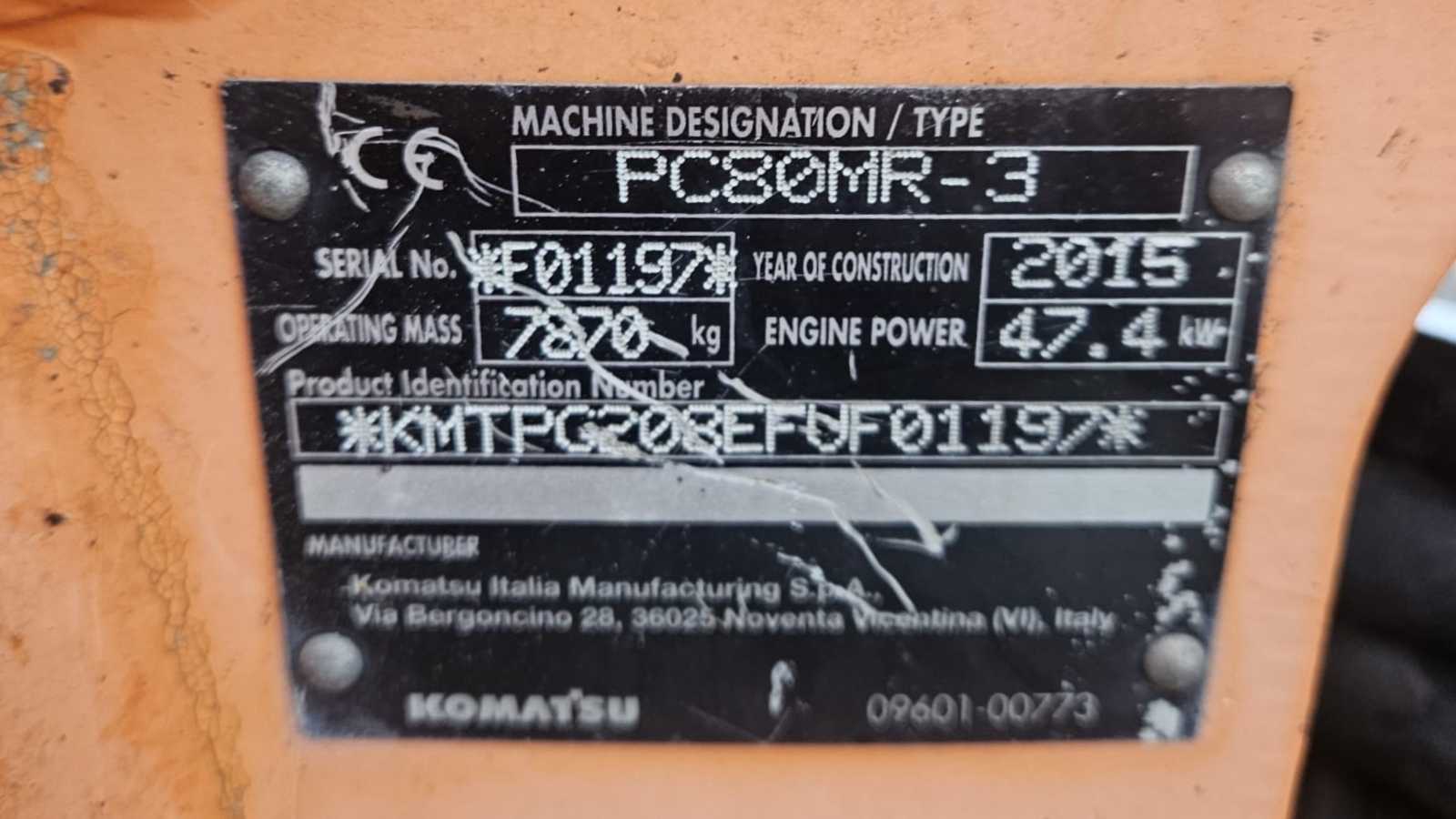 KOMATSU PC80MR3 | OmecoHub